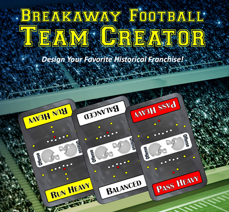 Team Creator is here for Breakaway Football Board Game